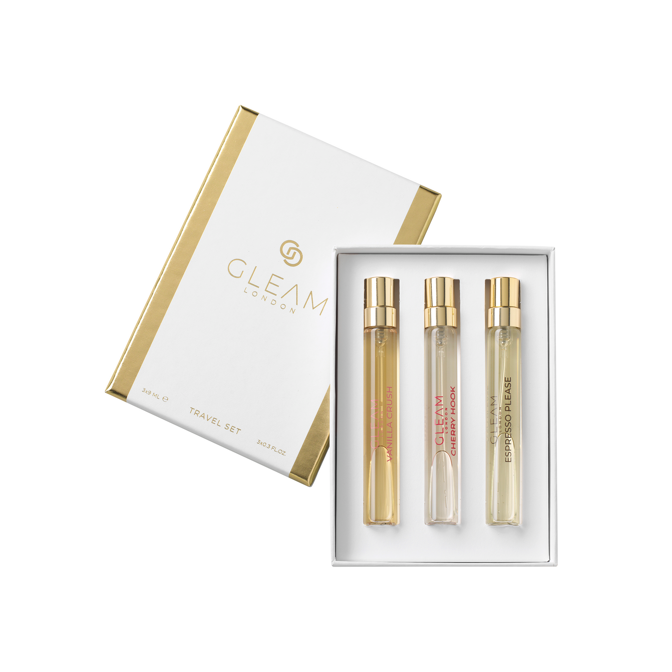 Gleam London Travel Set | Gourmand 3 x 9ML – So Avant Garde